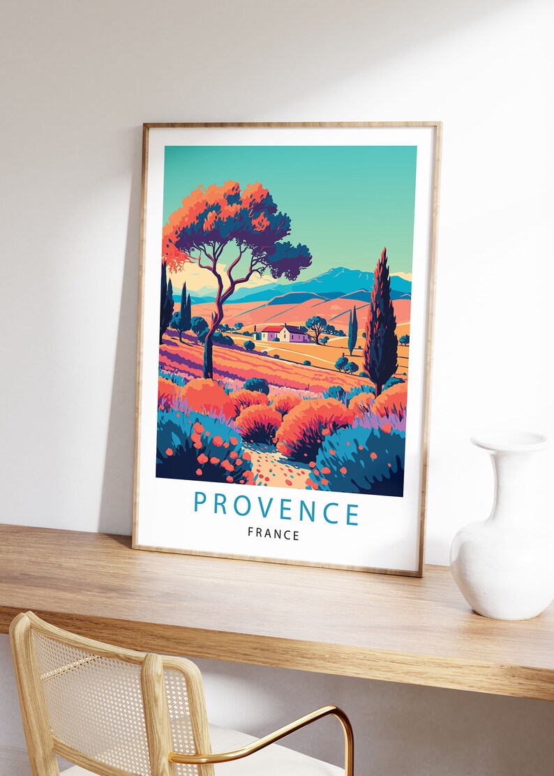 PROVENCE Poster, Printable Instant Download, PROVENCE Travel Art Print ...