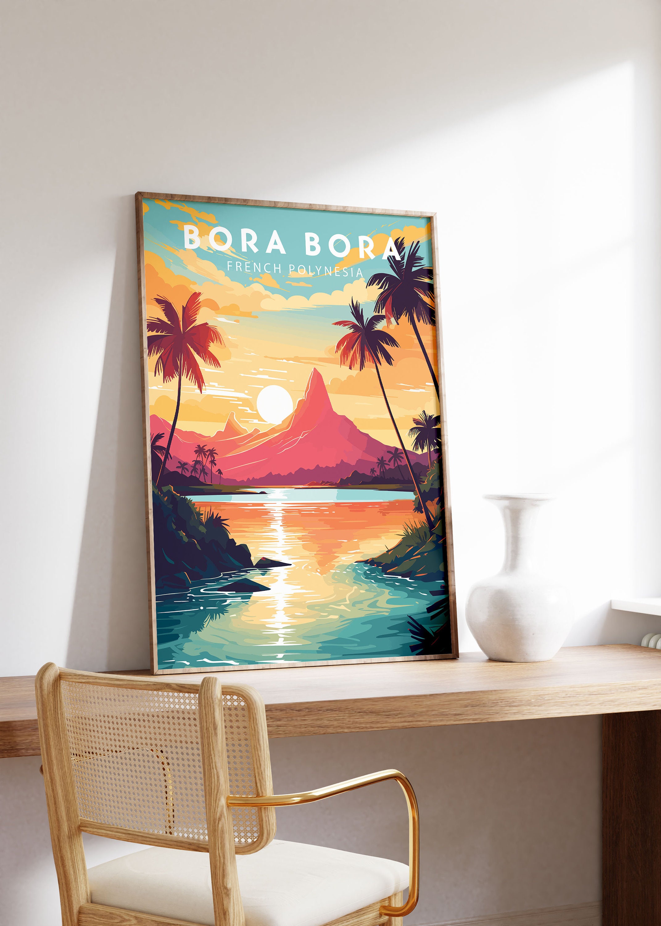 Bora Bora Print, Bora Bora Poster, Printable Instant Download, Tahiti ...
