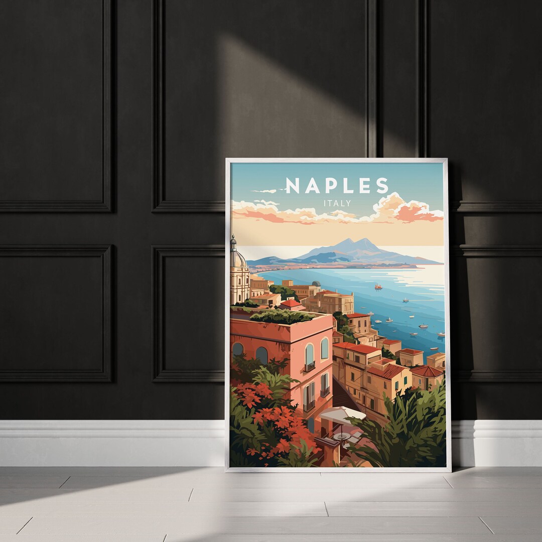 NAPLES Print NAPLES Travel Poster Naples Poster Italy Travel Poster ...