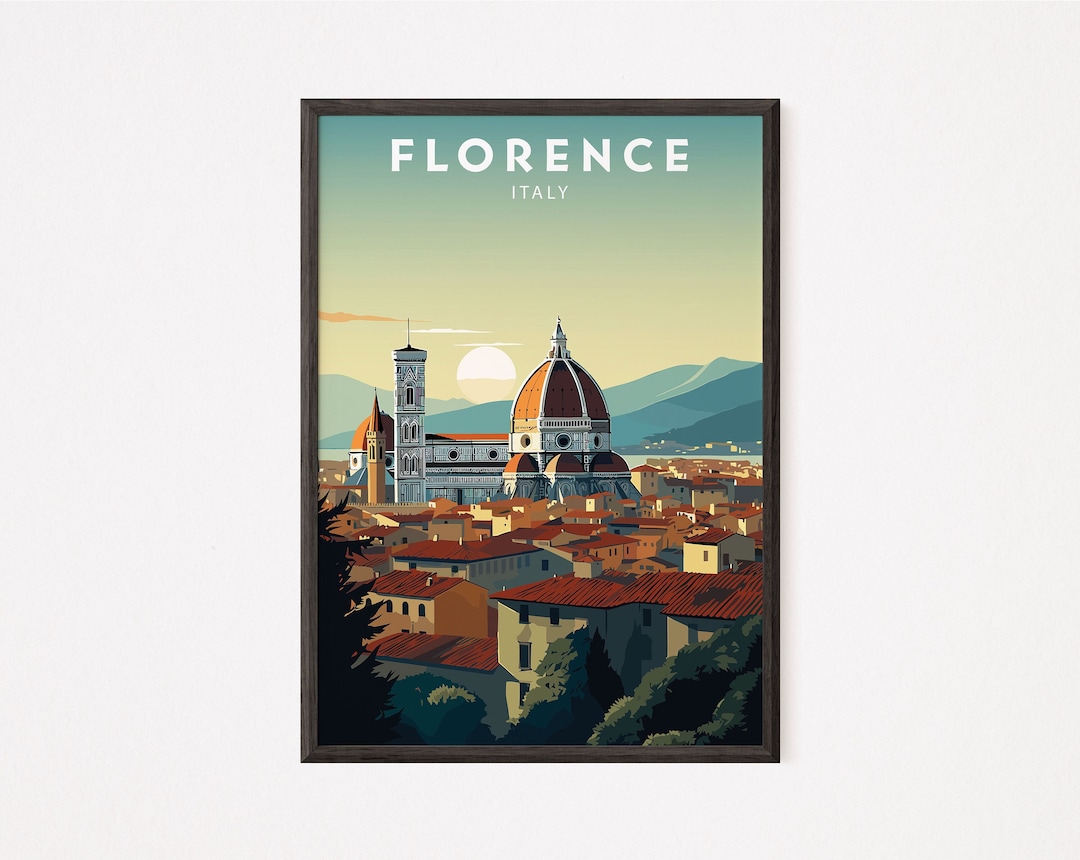 FLORENCE Travel Print, Italy Poster, Florence Print, Printable Instant ...