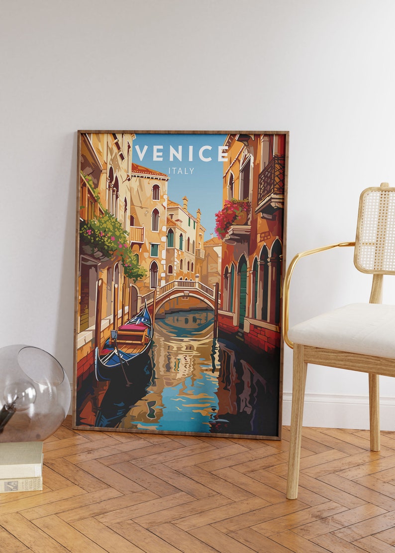 VENICE Poster Printable Instant Download VENICE Travel Art - Etsy