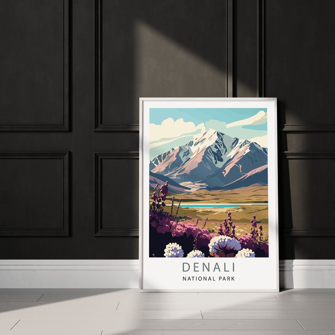 DENALI National Park Poster, Printable Instant Download, Travel Art ...