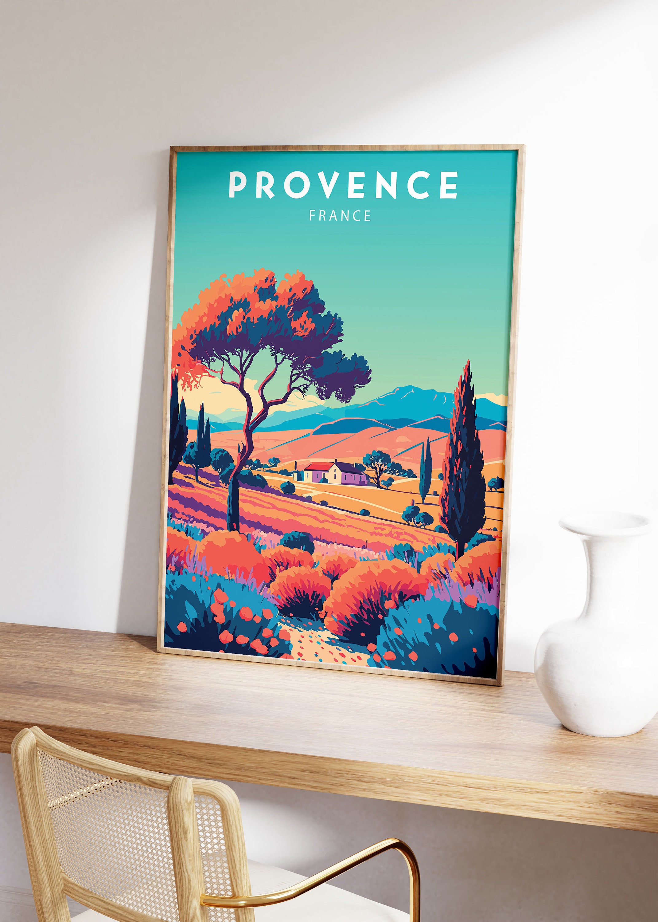 PROVENCE Poster, Printable Instant Download, PROVENCE Travel Art Print ...