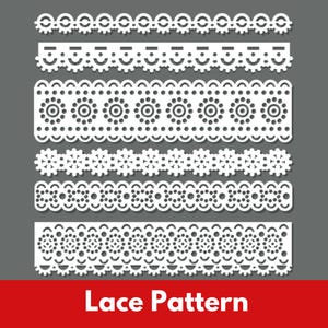 White LACE Digital Paper Pack Vintage Wedding Bridal Romantic Lace ...