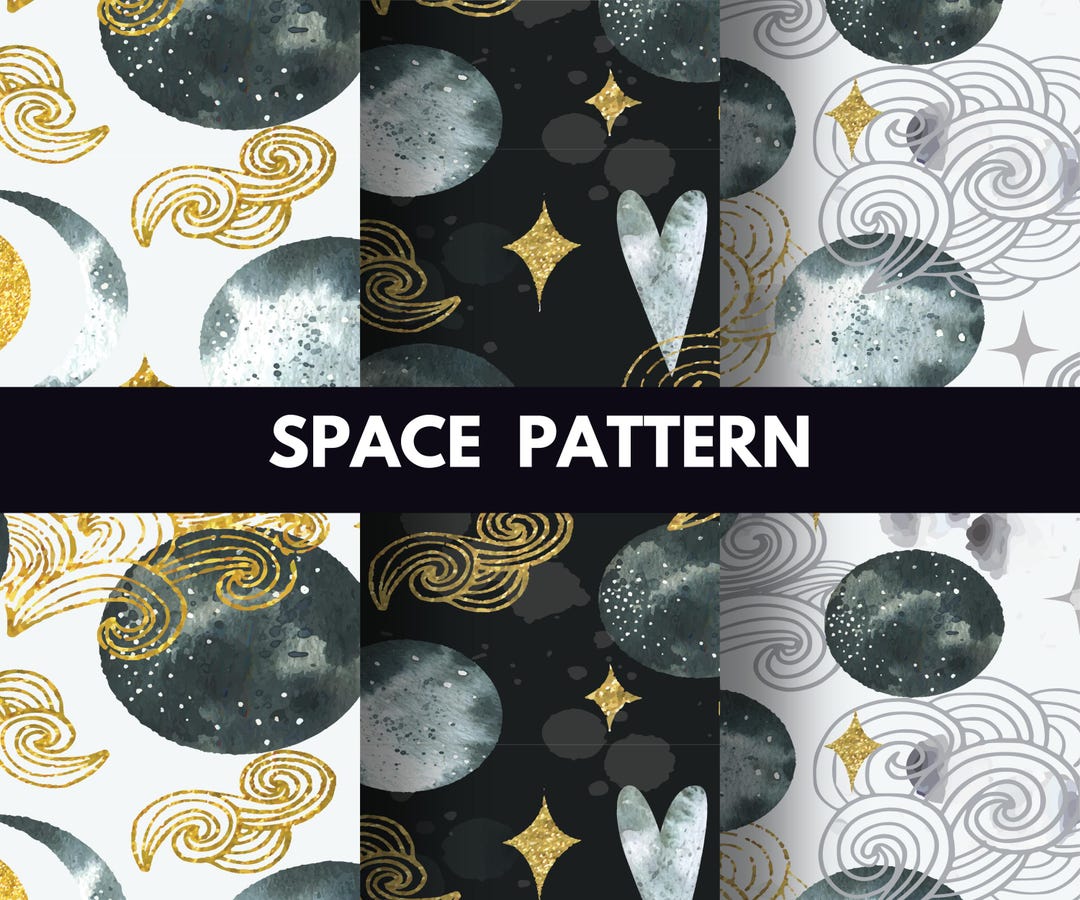 Galaxy Stars Digital Paper, Space Background, Watercolor Galaxy, Cosmic ...