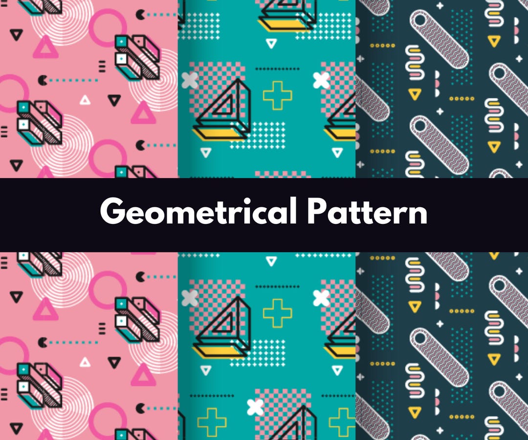 Seamless Geometric Pattern Geometric Clipart Retro Vector Pattern ...