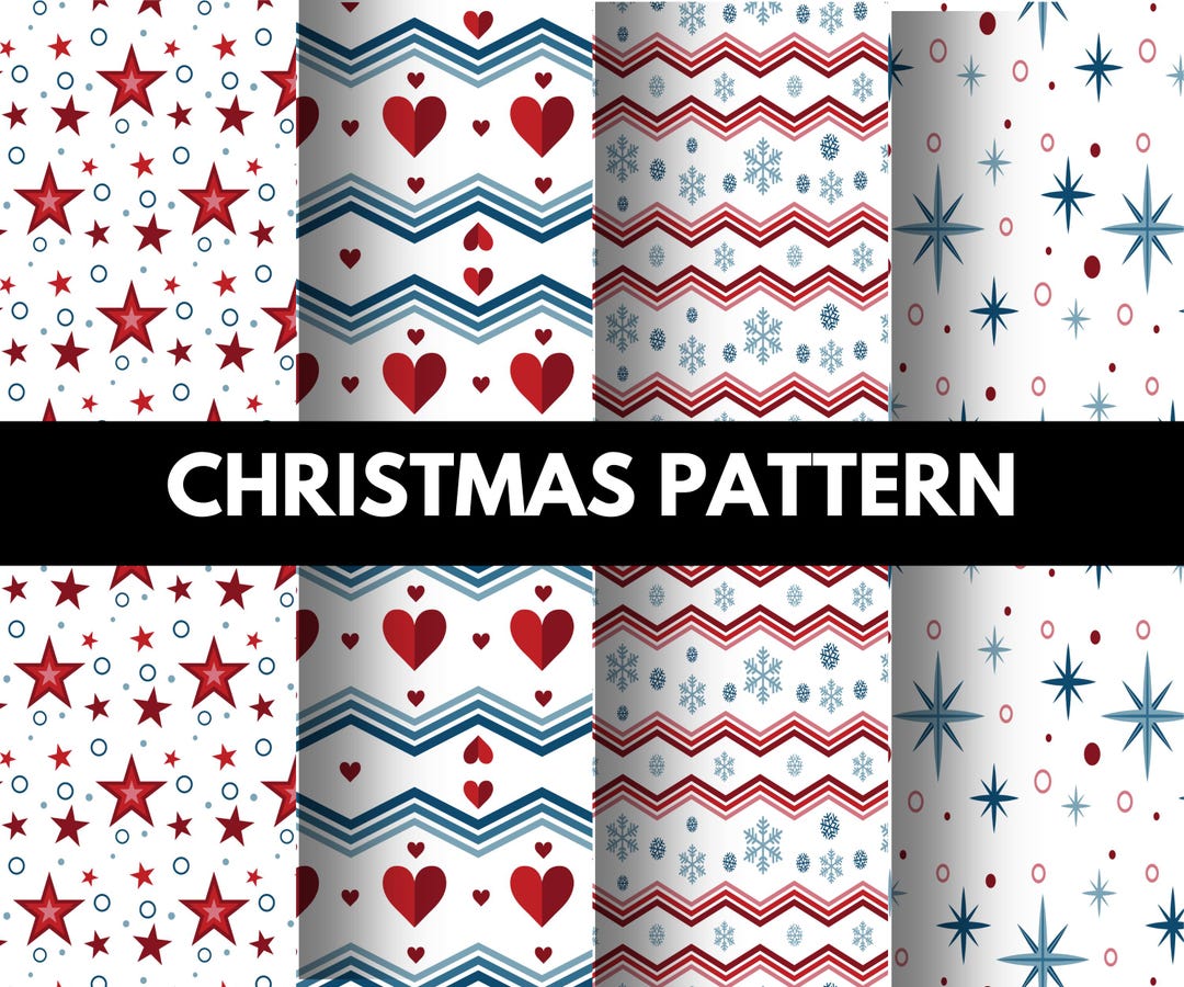 Christmas Themed Patterns for Pillow Covers Festive Holiday Designs Red ...