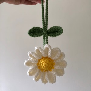 Crochet Flower Car Charm - Etsy