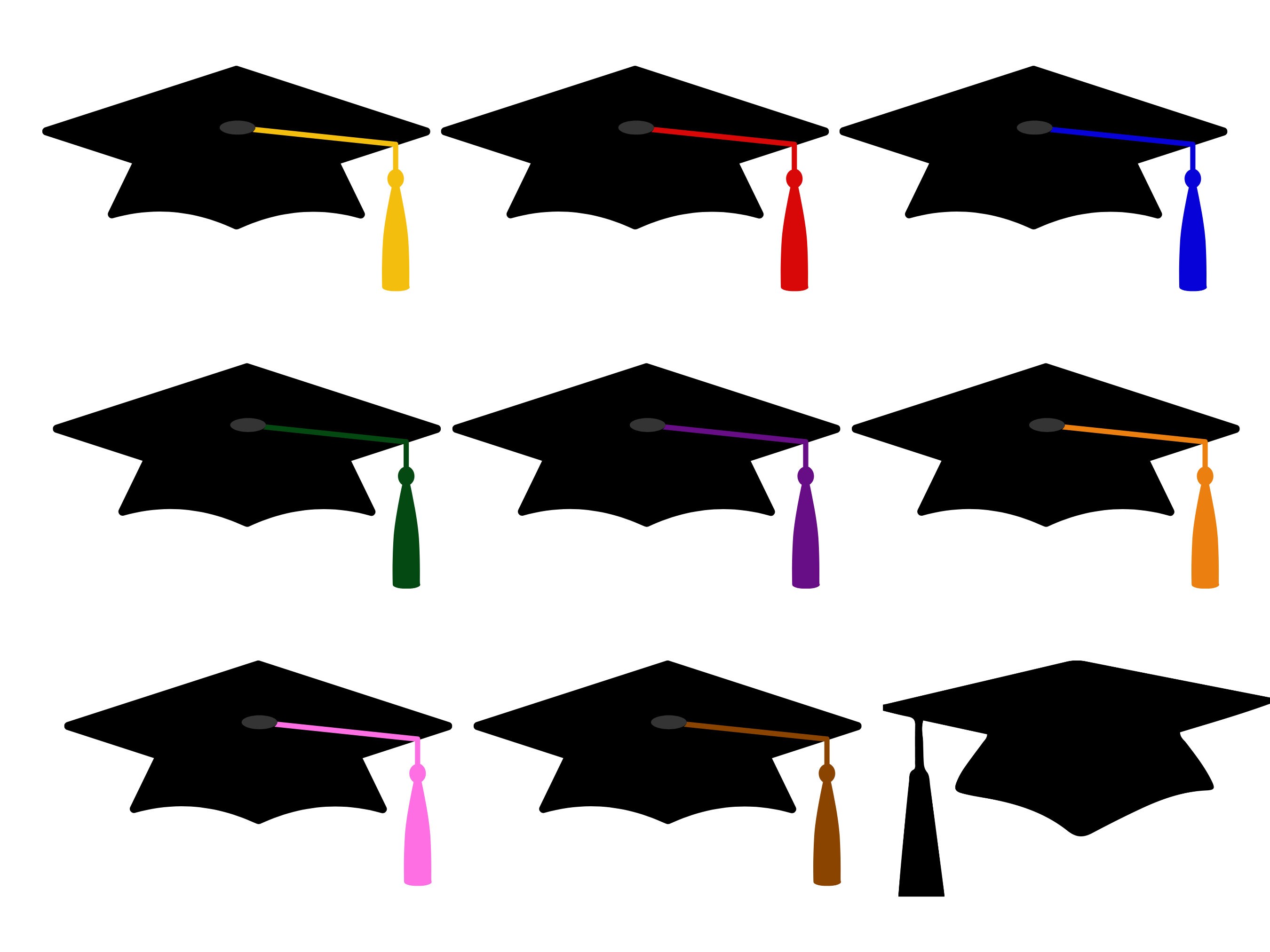 Graduation Cap Cupcake Toppers, Custom Graduation Cupcake Toppers, Face ...