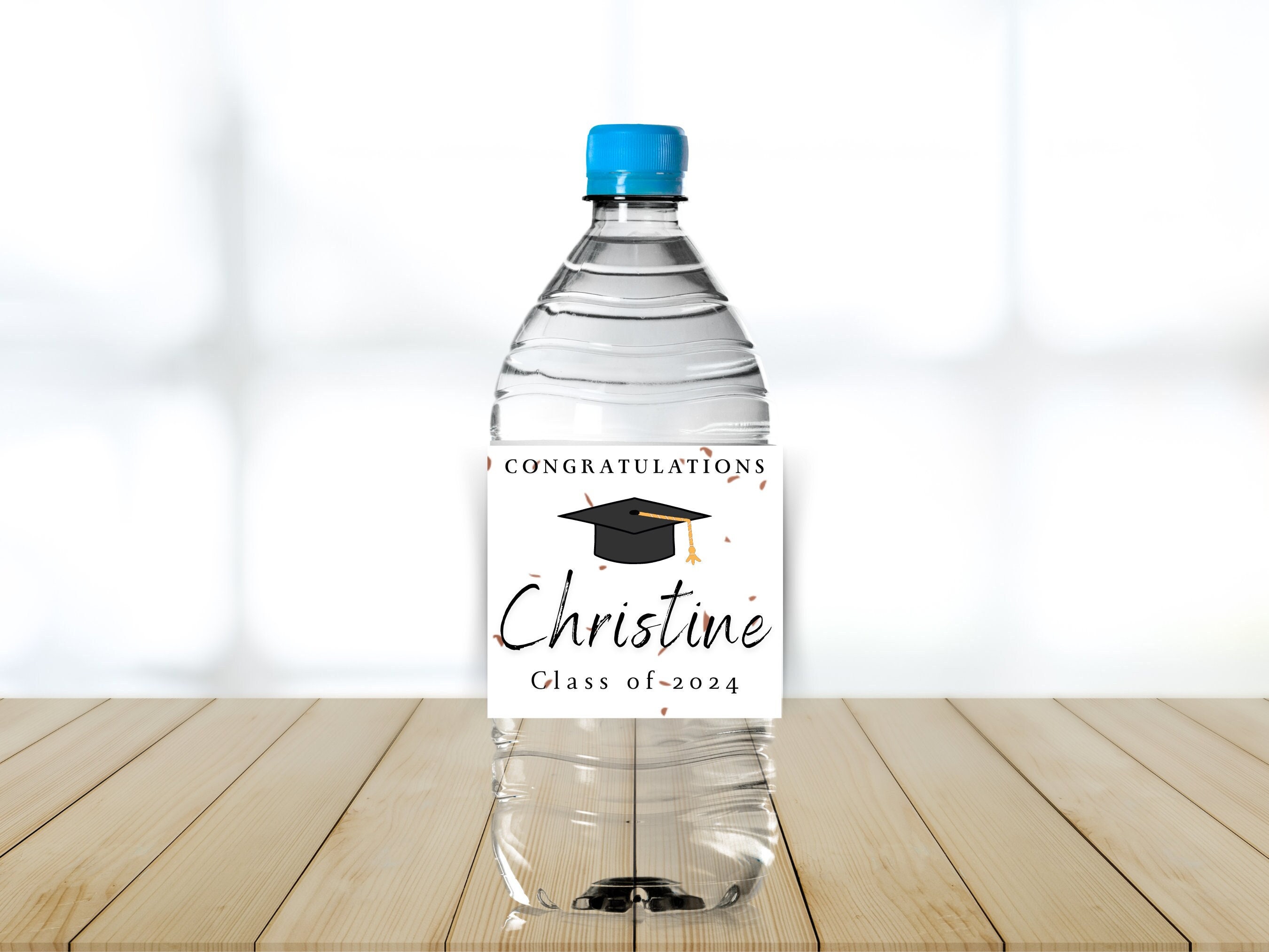 Water Bottle Labels Graduation Template, Graduation Party Water Bottle ...