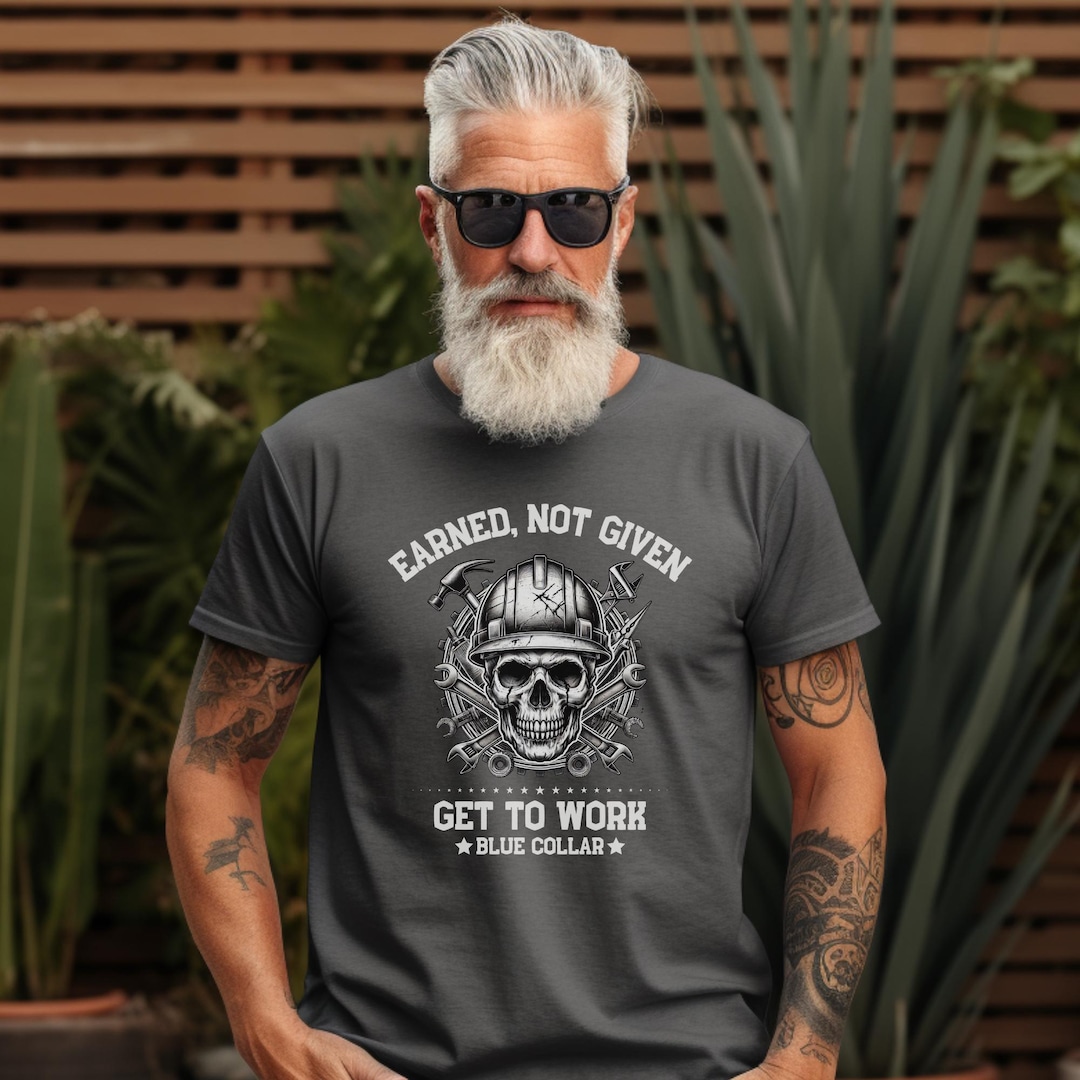 Blue Collar Shirt,blue Collar Support Tee,blue Collar T-shirt,work ...