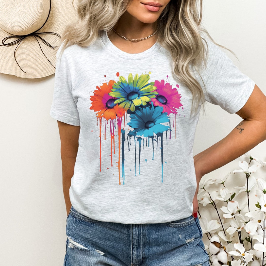 Gerber Daisy's T-shirt Vibrant Gerber Daisy's - Etsy