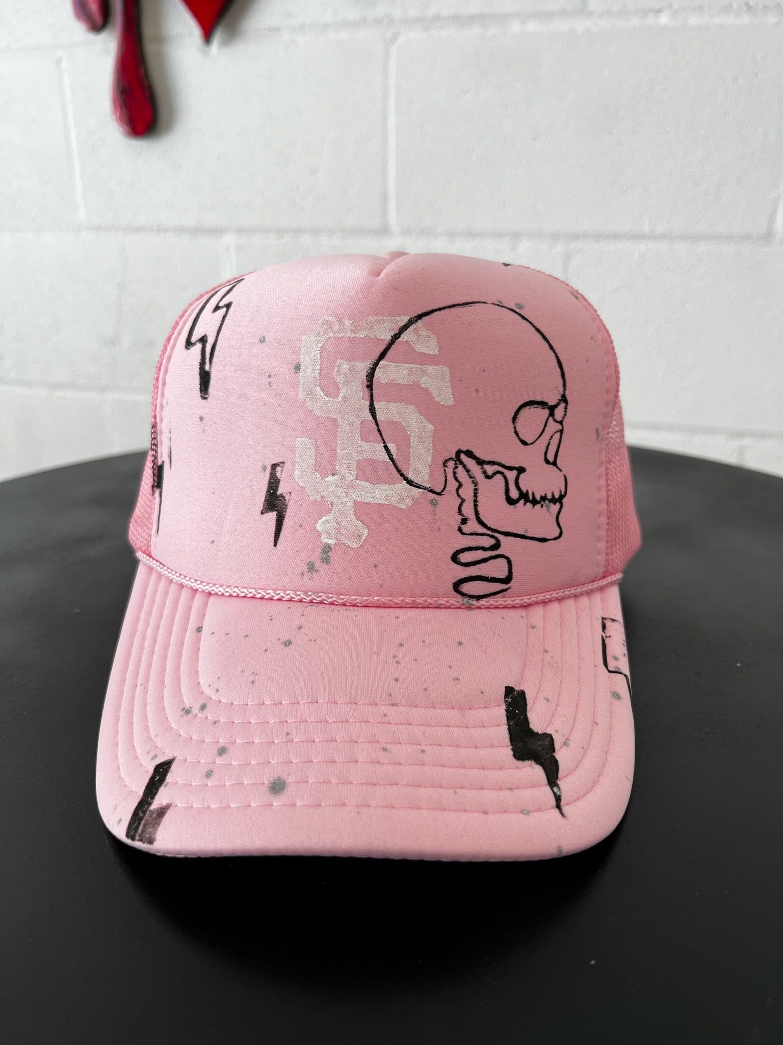 Custom Painted Hats Logo Design Hats Trucker Hats Dad Caps Personalized ...
