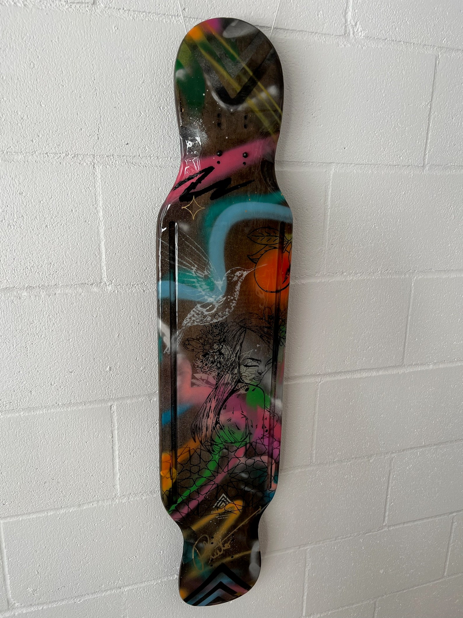 Custom Skateboard Deck Personalized Painted Custom Surfboard Custom Ski ...