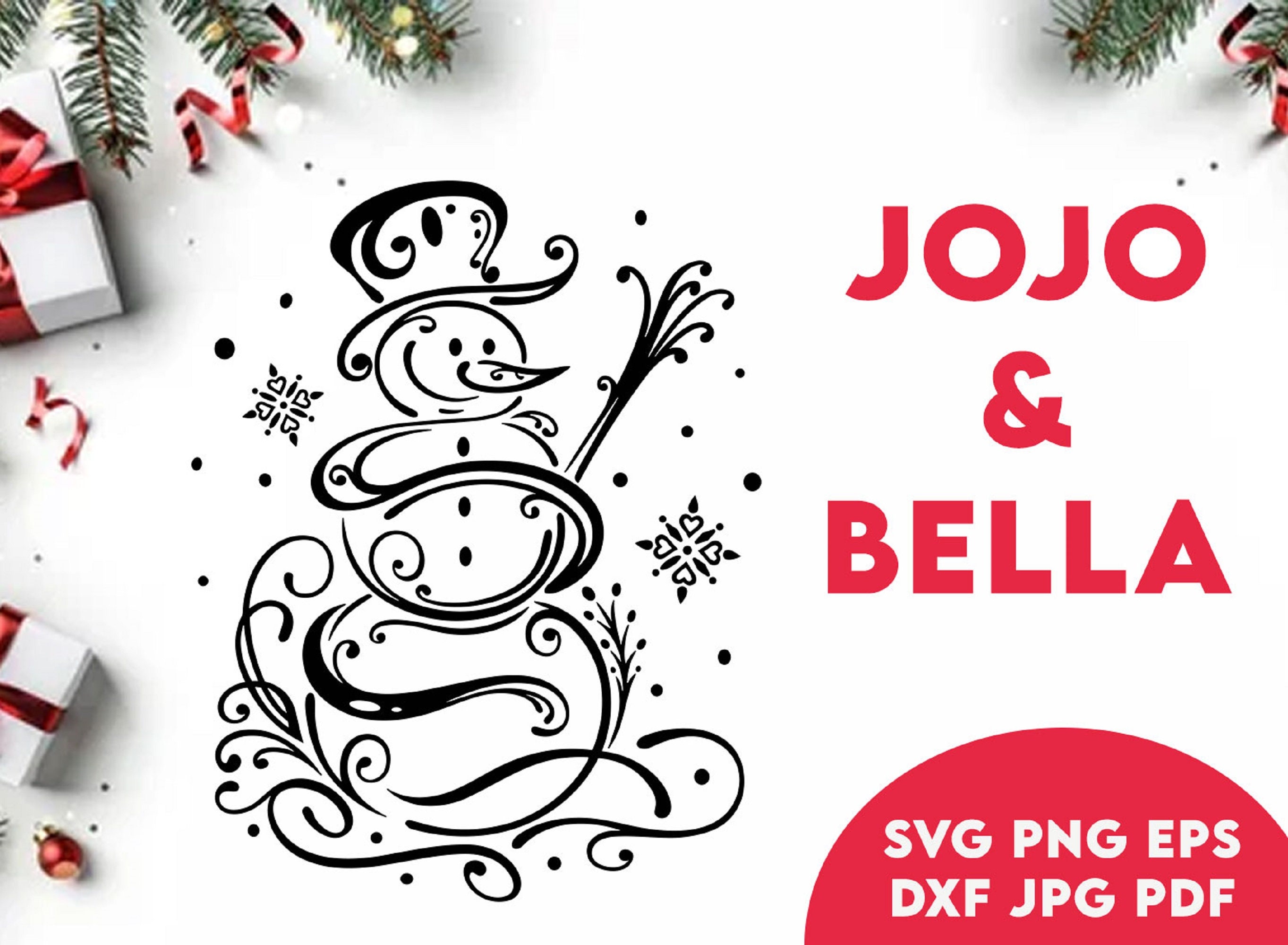 Swirly Snowman Svg Snowman SVG Snowman Flourish SVG Snowman Shirt Svg ...