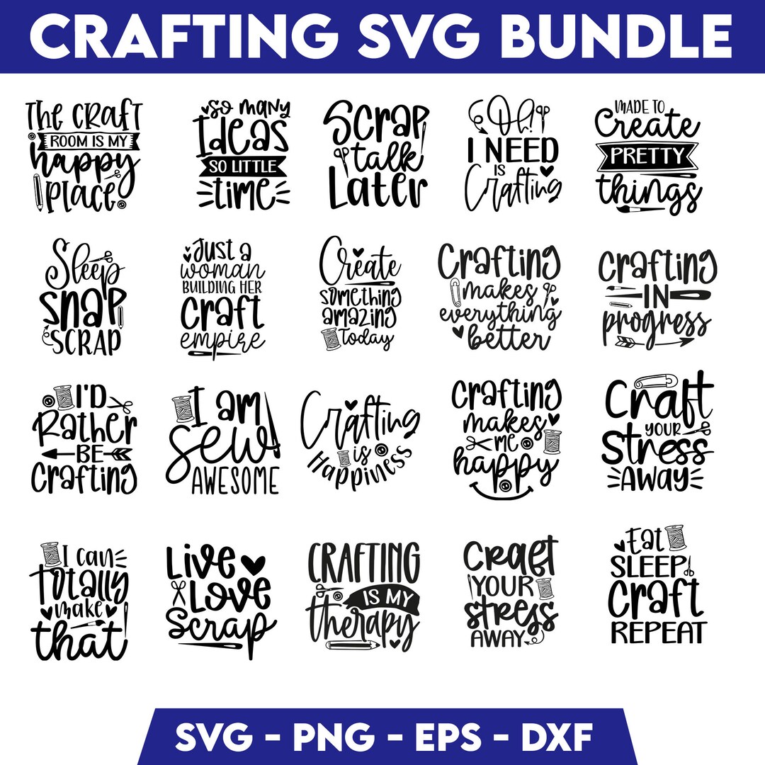 Crafting SVG Bundle Crafting SVG Crafting Shirt Svg Crafting Quote ...