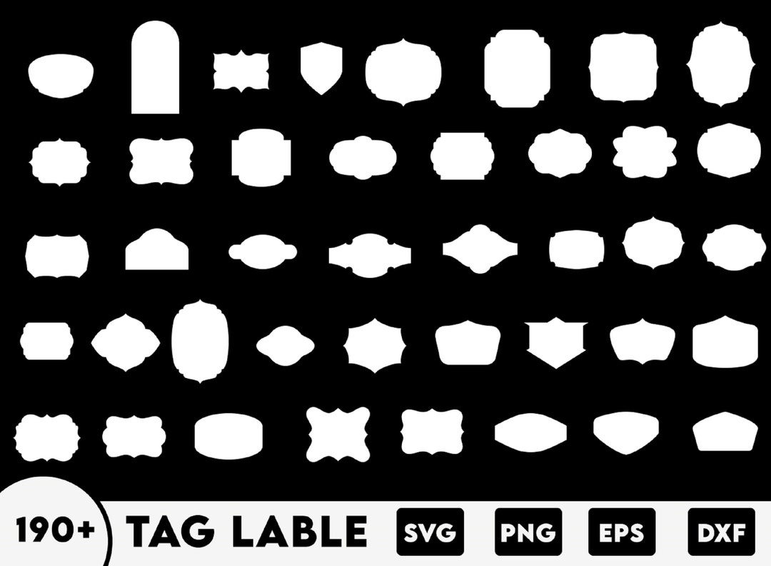190 Tag Svg Label Svg Banner Svg Shapes Svg Name Tags Shapes SVG PNG ...
