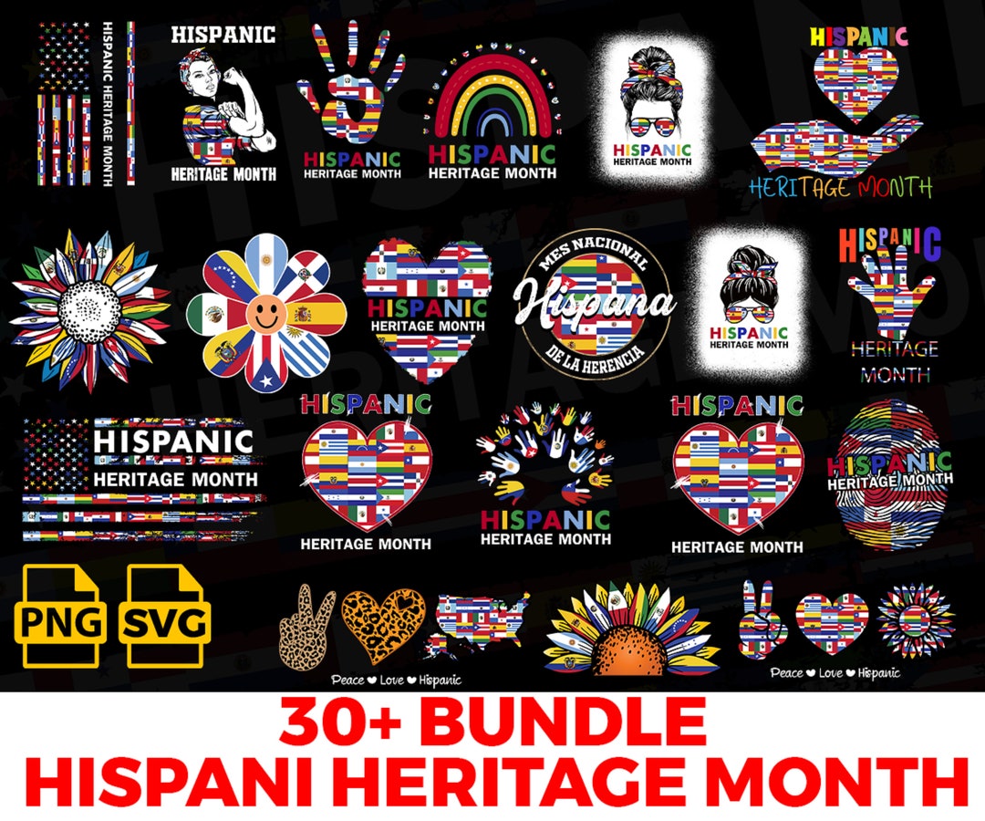 National Hispanic Heritage Month SVG Hispanic Heritage Month SVG ...