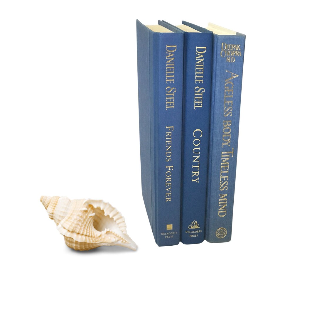 Decorative Book Set - Shades of Blue Books by Color, Book Bundle ...