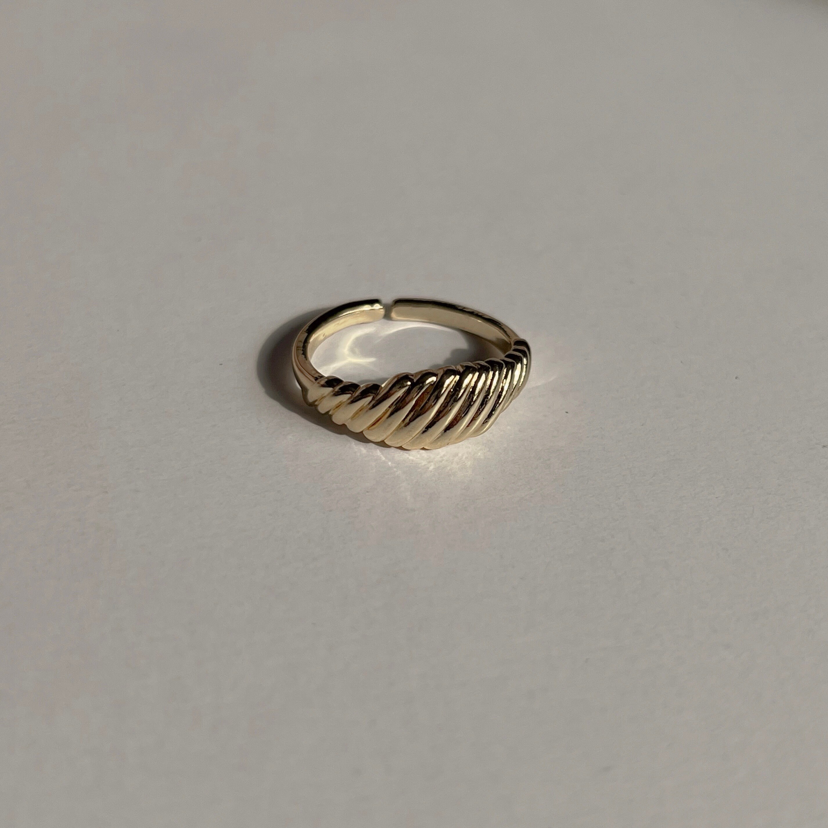 18k Gold Filled Adjustable Rings | Everyday Rings - Etsy