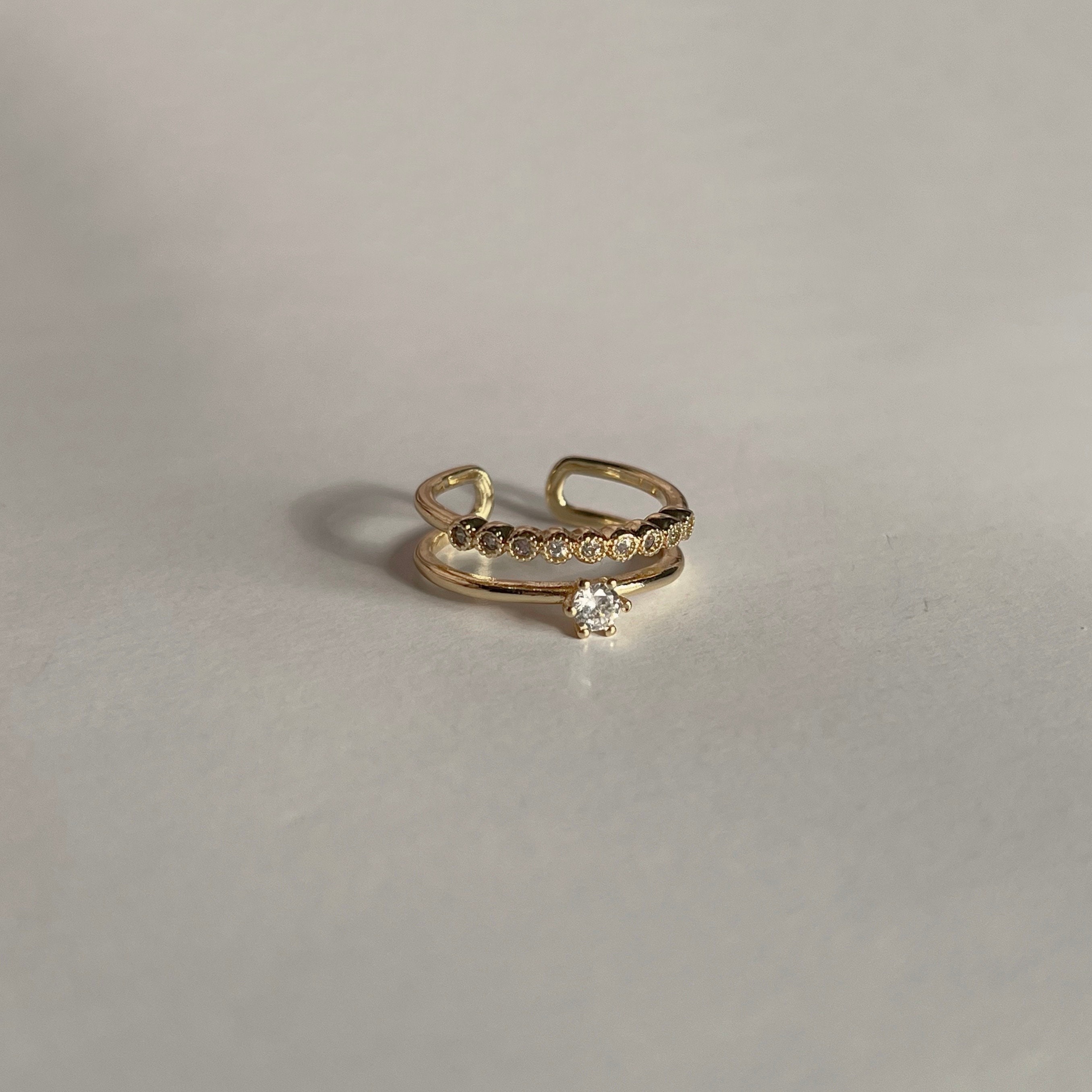 18k Gold Filled Adjustable Rings | Everyday Rings - Etsy