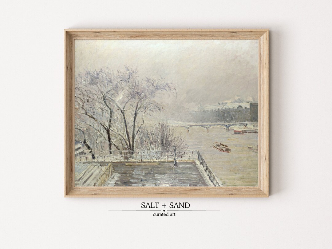 Vintage Winter Print | Muted Winter Art L PRINTABLE Wall Art | Snowy ...