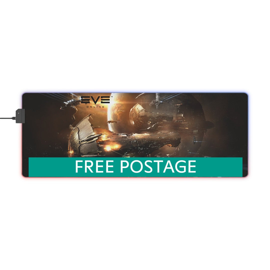 EVE Online RGB LED Mouse Pad, Large Gaming Mouse Mat, Colorful Light up ...