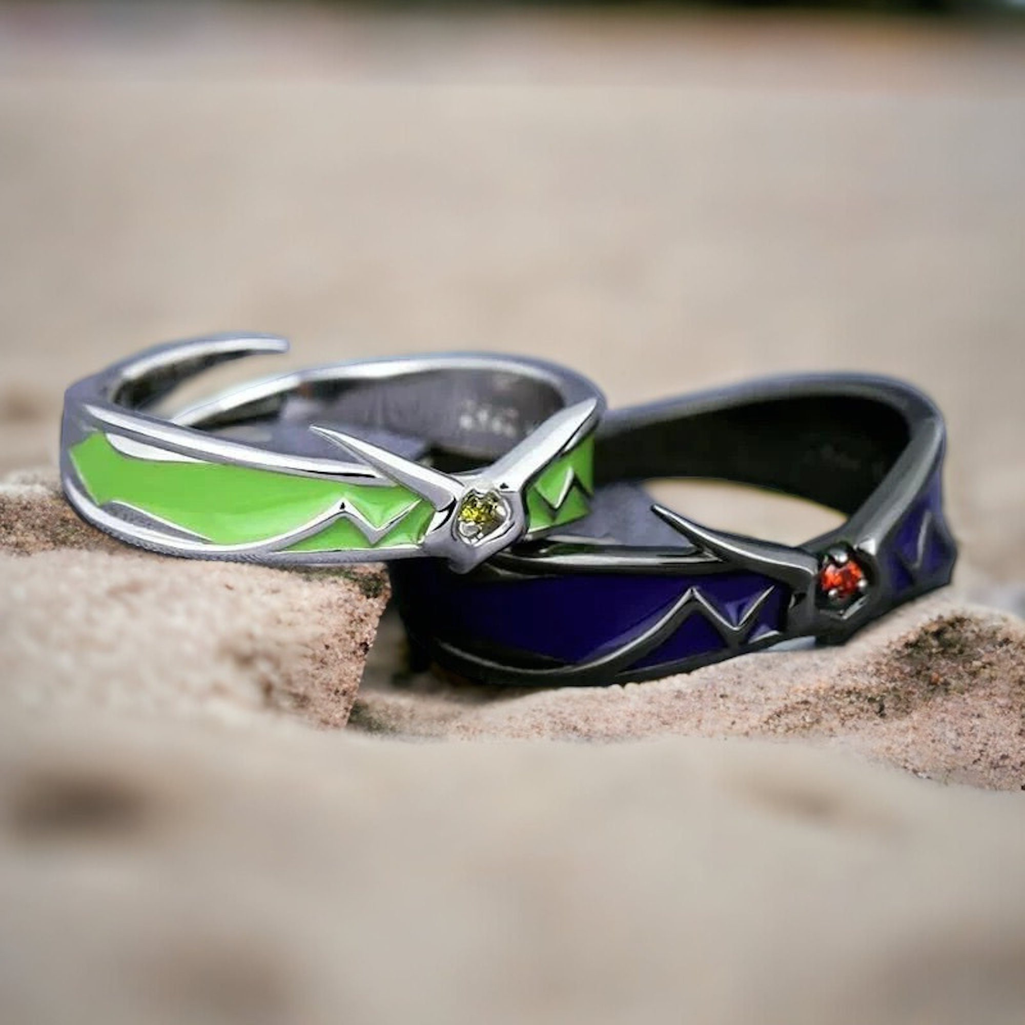 Code Geass Ring Set Lelouch & C.C. Adjustable Unisex Anime Cosplay ...