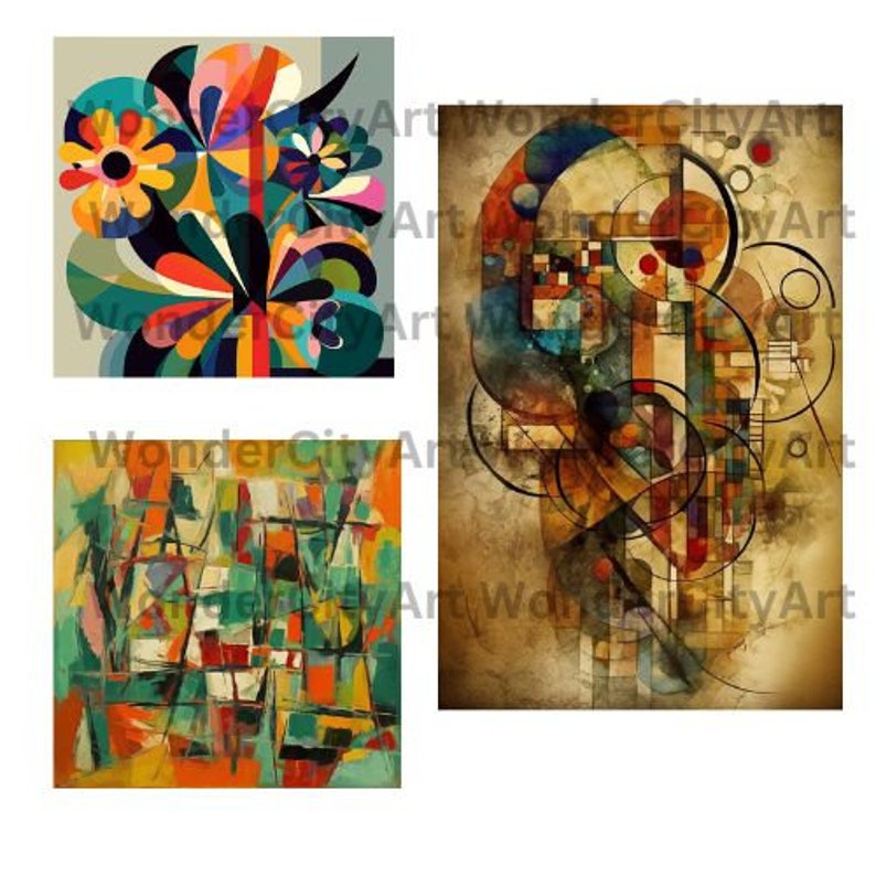 15 Abstract/modern Art Pieces, UNIQUE Artwork, Instant JPEG Digital ...