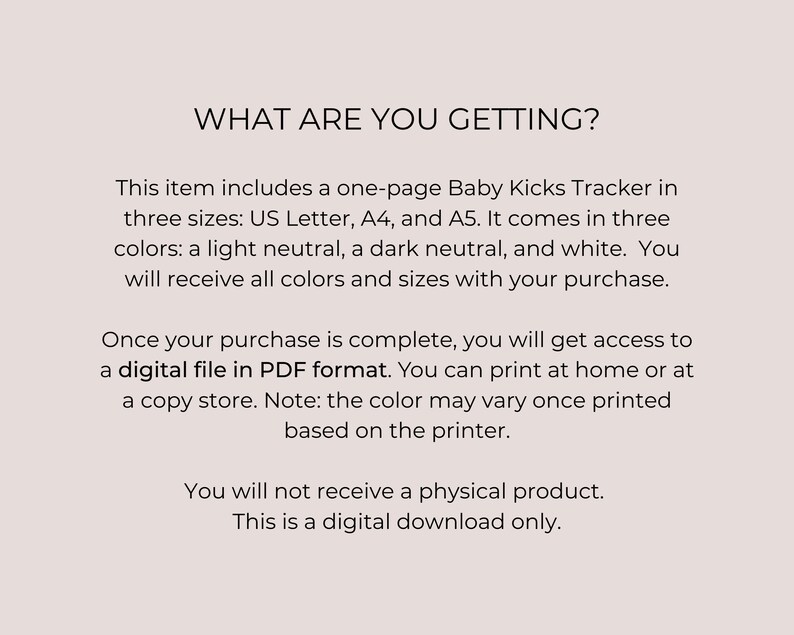 Baby Kicks Tracker, Kick Count Log, Kick Count Chart, Fetal Movement ...