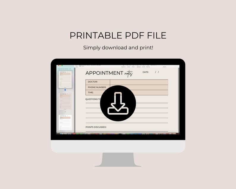 Doctor Appointment Notes, Medical Planner (digital Download) - Etsy