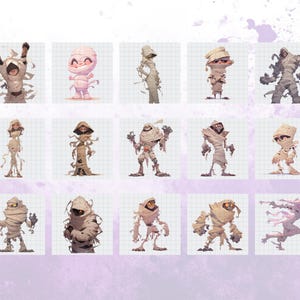 Mummy Variety Pack Clipart | Set of 25 300 DPI Files Digital Download ...