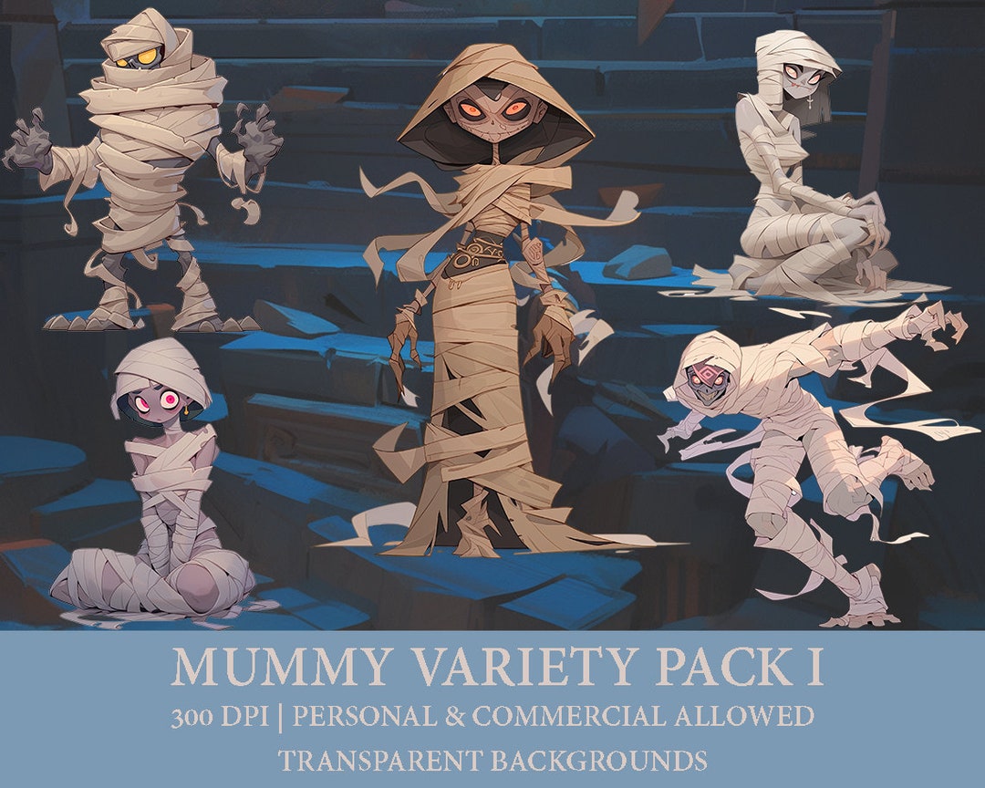 Mummy Variety Pack Clipart Set of 25 300 DPI Files Digital Download ...