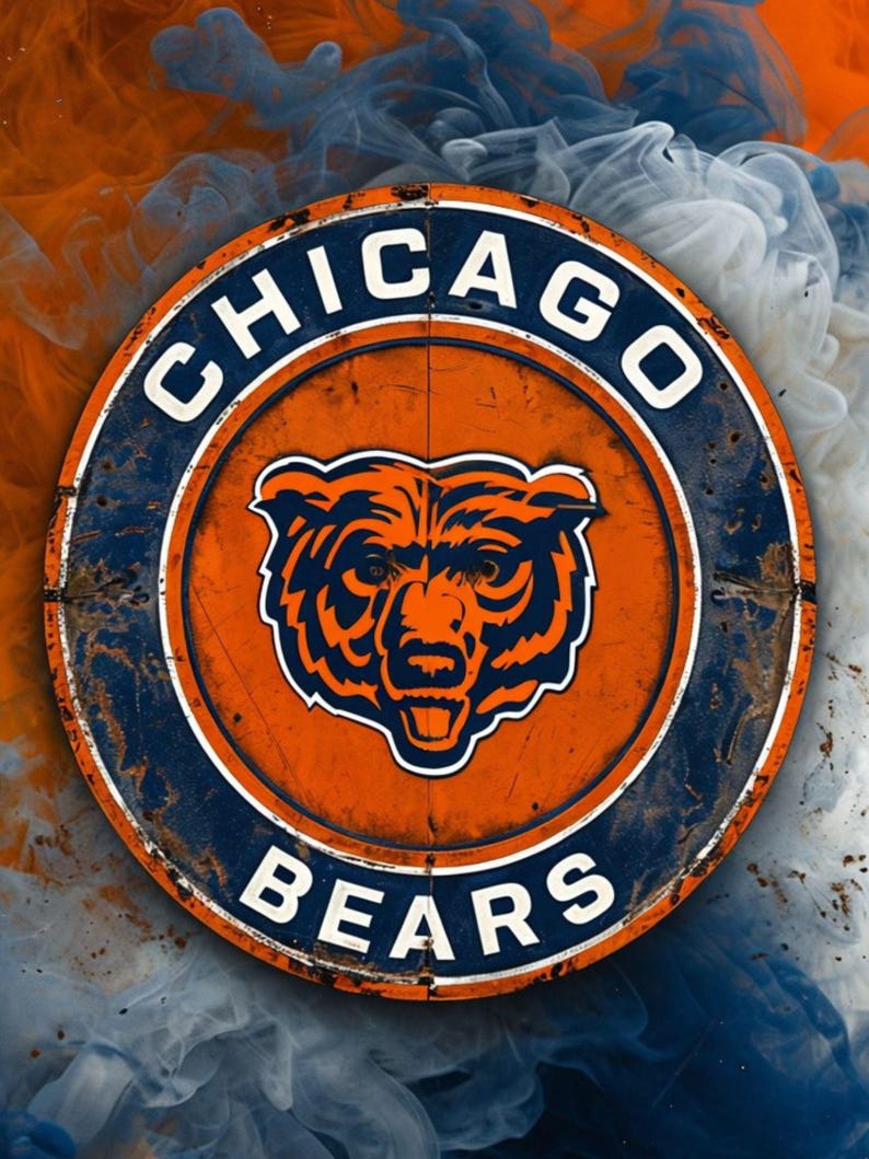 Chicago Bears Print - Etsy