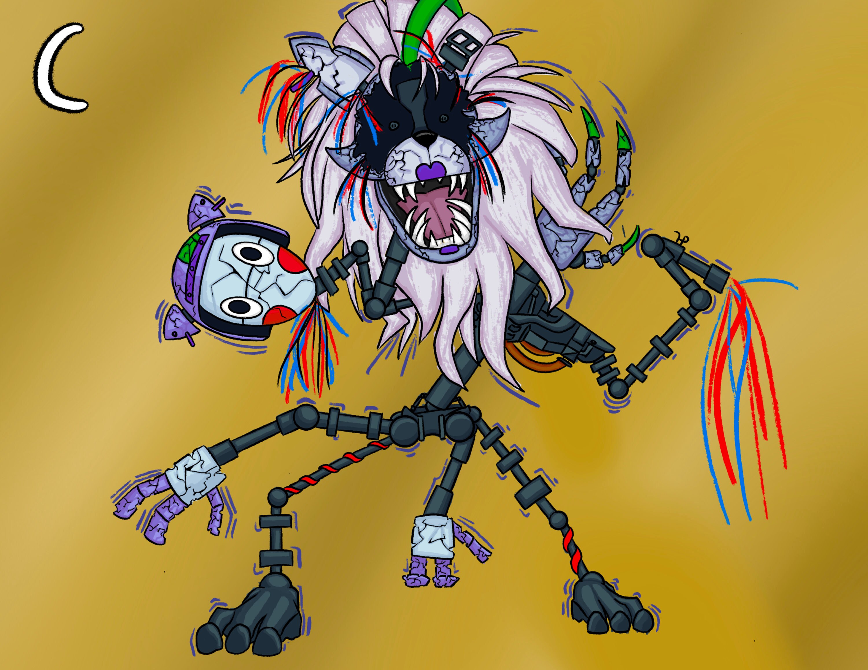 FNAF: Security Breach Glamrocked Animatronics Prints 8.5 X 11 - Etsy