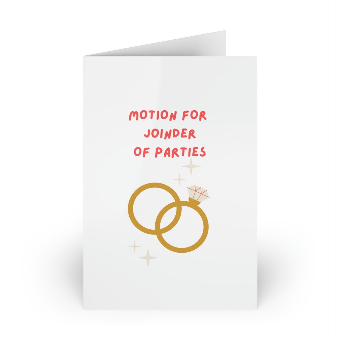 Motion for Joinder of Parties Card | Law Pun Wedding Card | Law Student ...