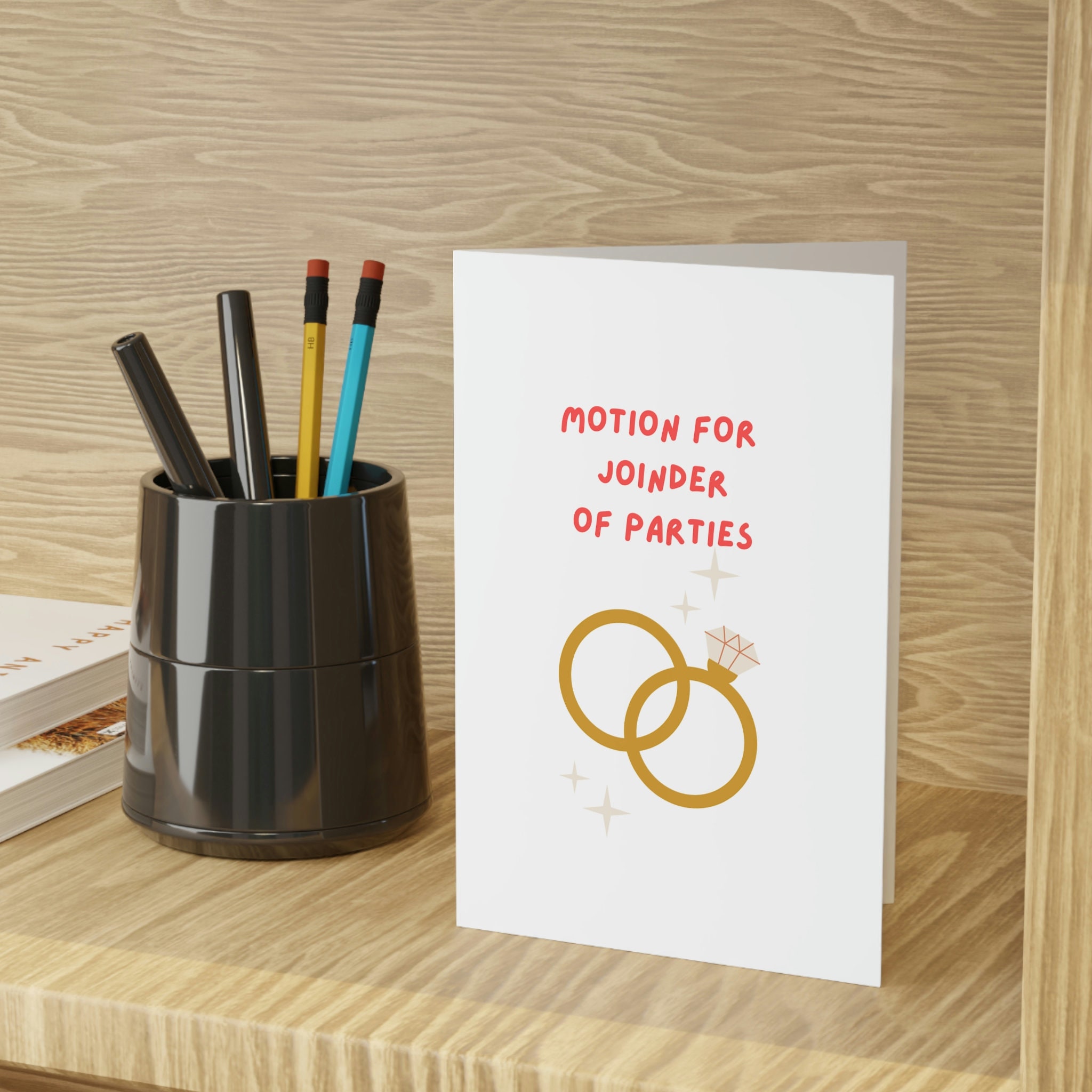 Motion for Joinder of Parties Card | Law Pun Wedding Card | Law Student ...