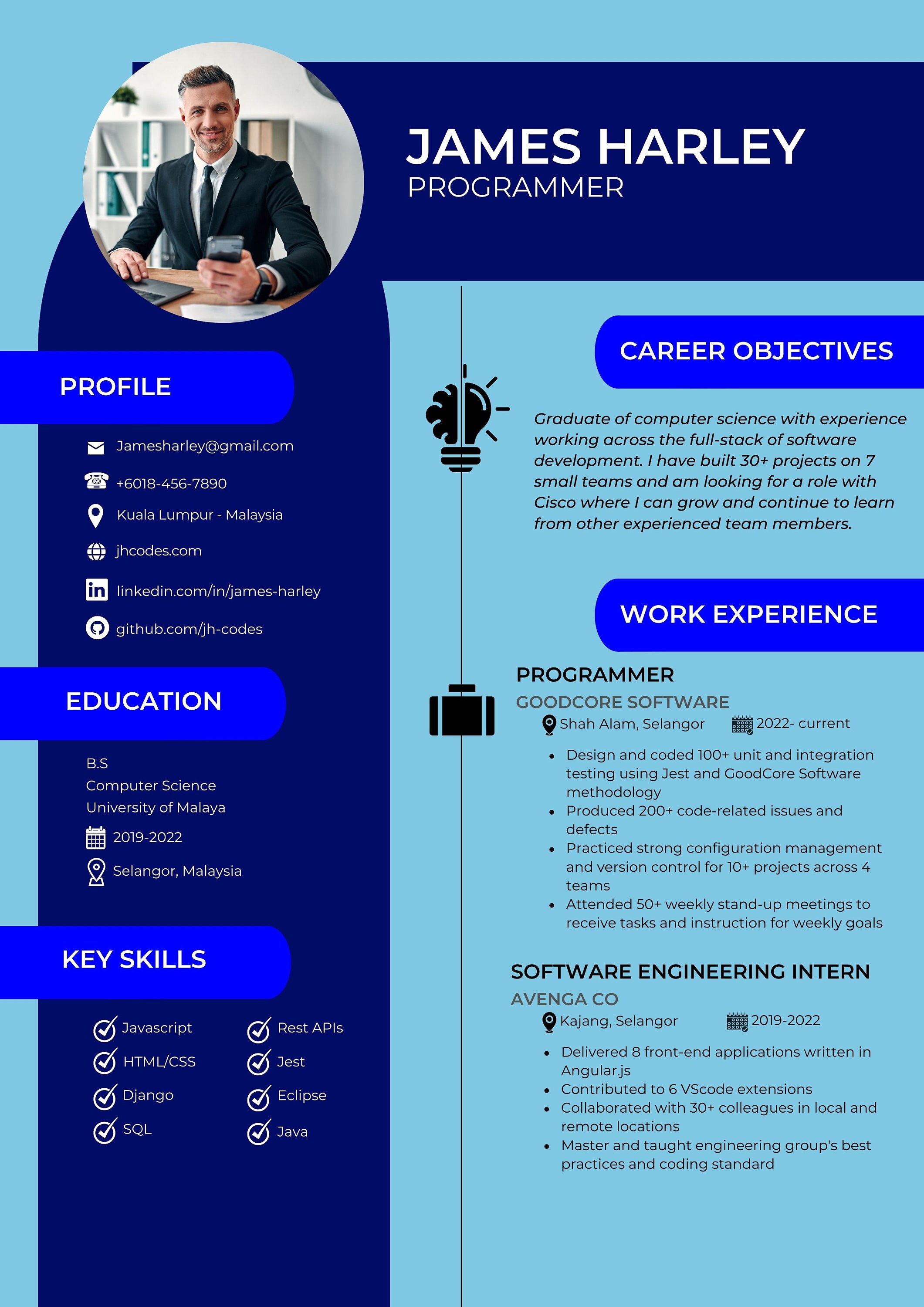 Programmer Resume Templates - Etsy