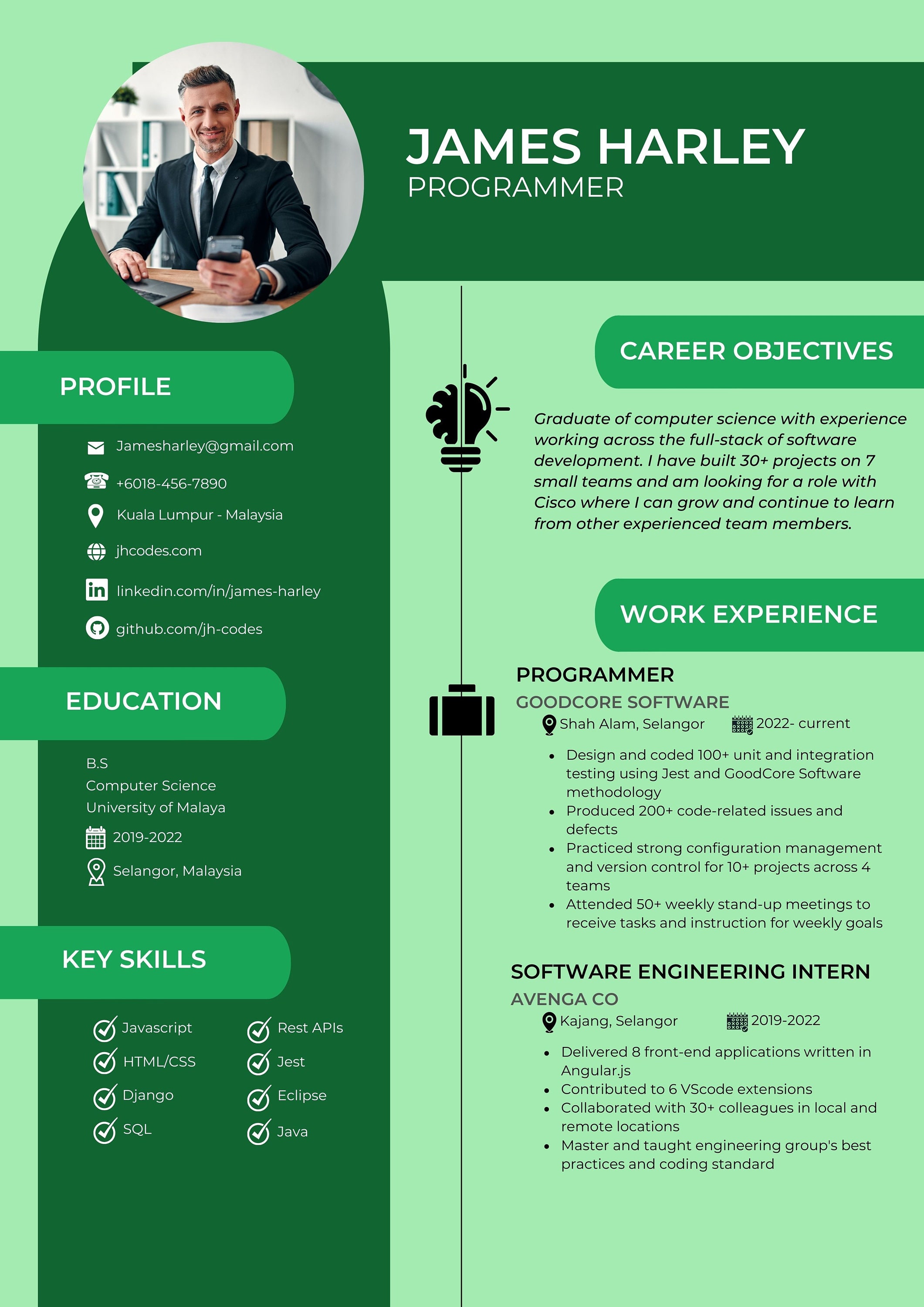 Programmer Resume Templates - Etsy