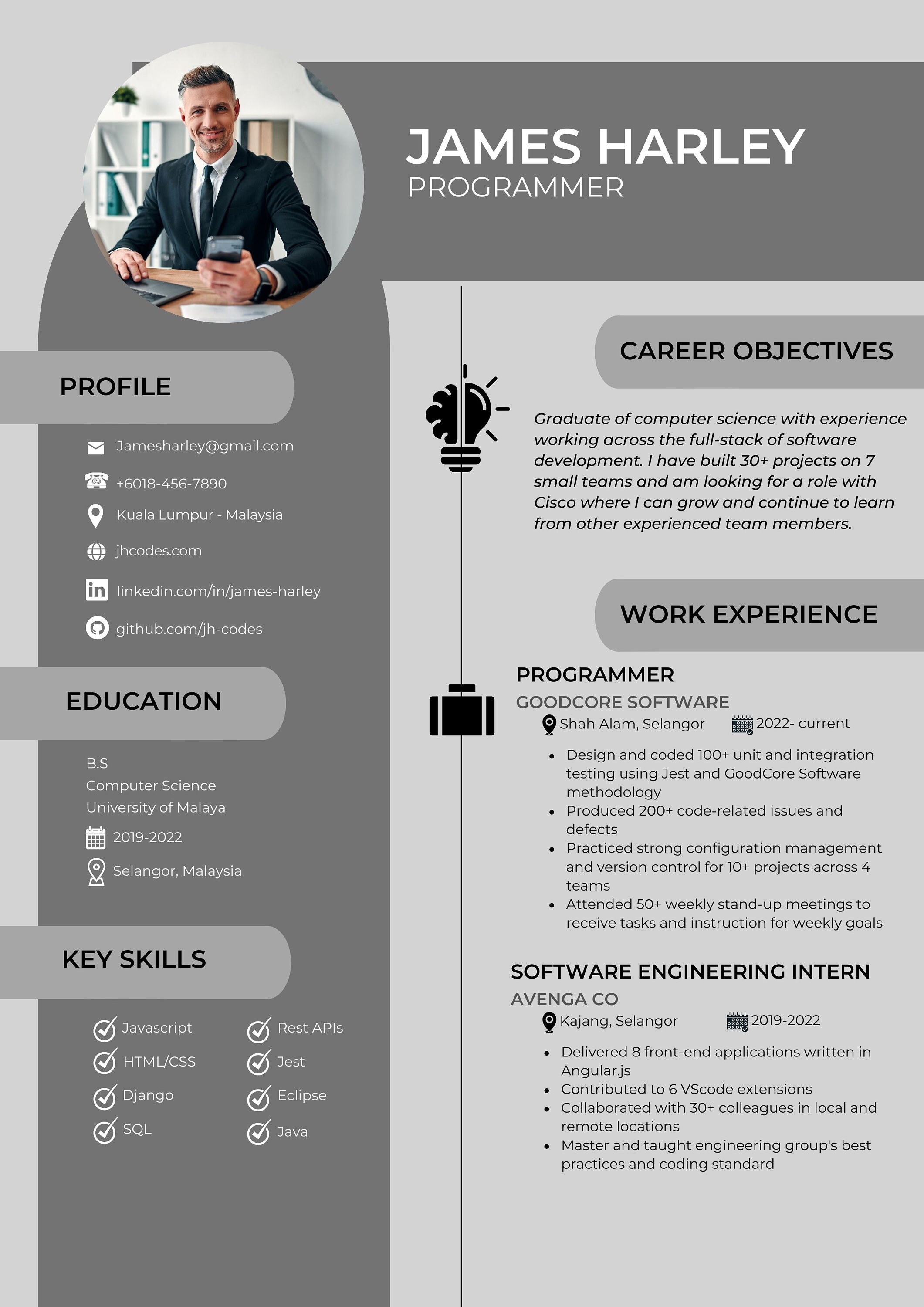 Programmer Resume Templates - Etsy