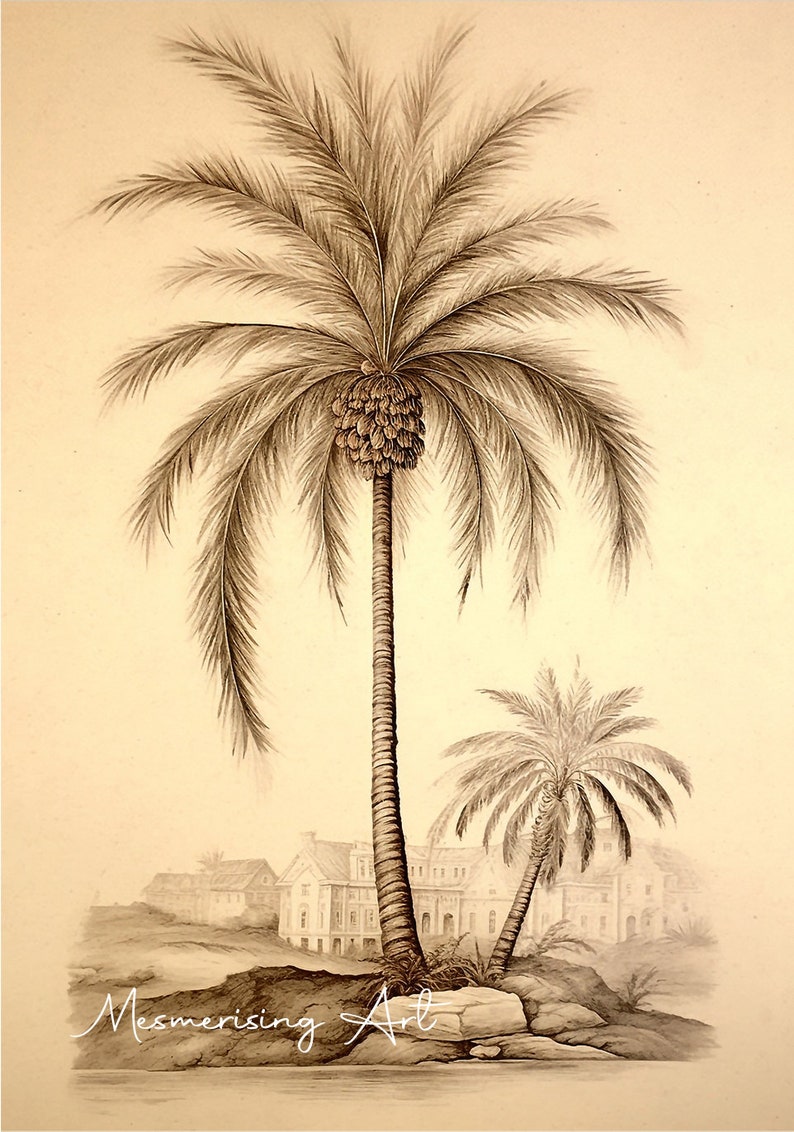 British Colonial Date Palm | Vintage Home Decor Idea | British Colonial ...