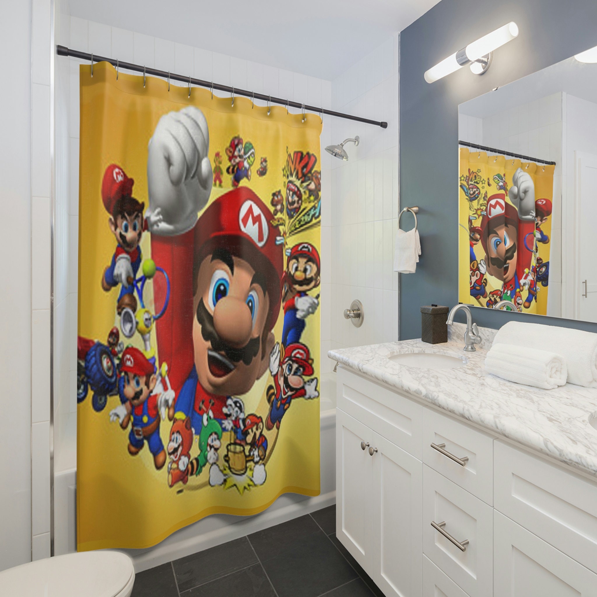 Mario Shower Curtains - Etsy
