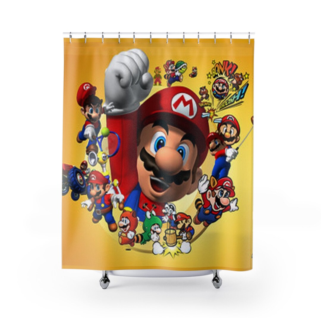 Mario Shower Curtains - Etsy