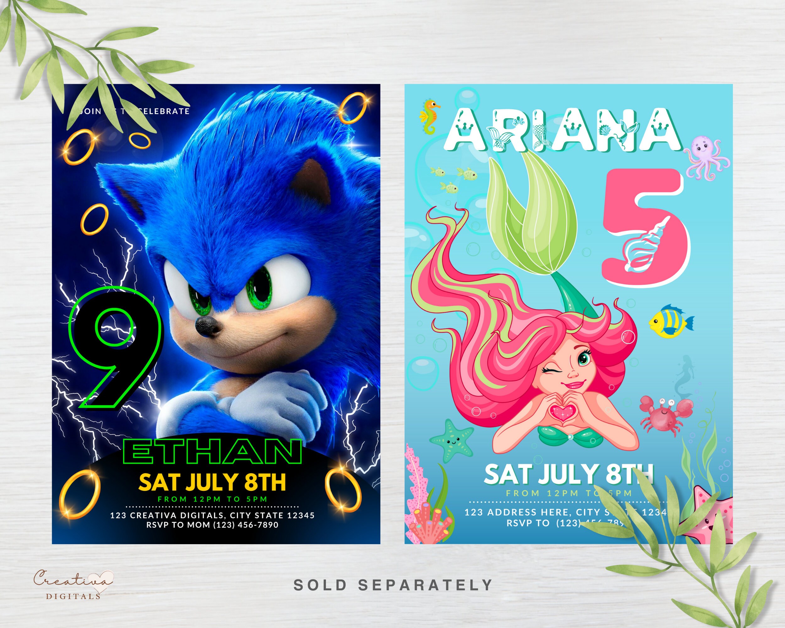 Sonic Invitation Sonic the Hedgehog Editable Sonic - Etsy UK