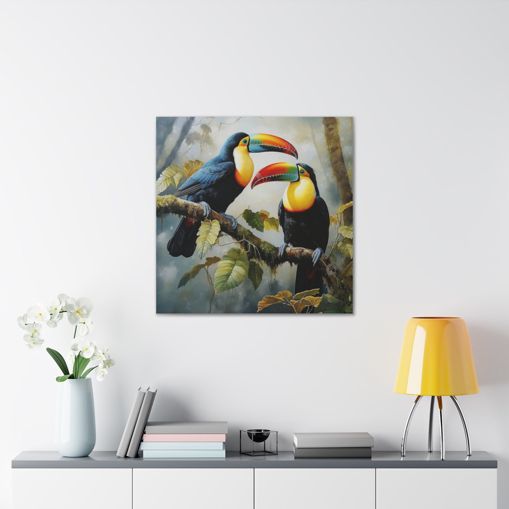 Toucans Wall Art Tropical Birds Art Print Toucan Couple Wall Art Toucan ...