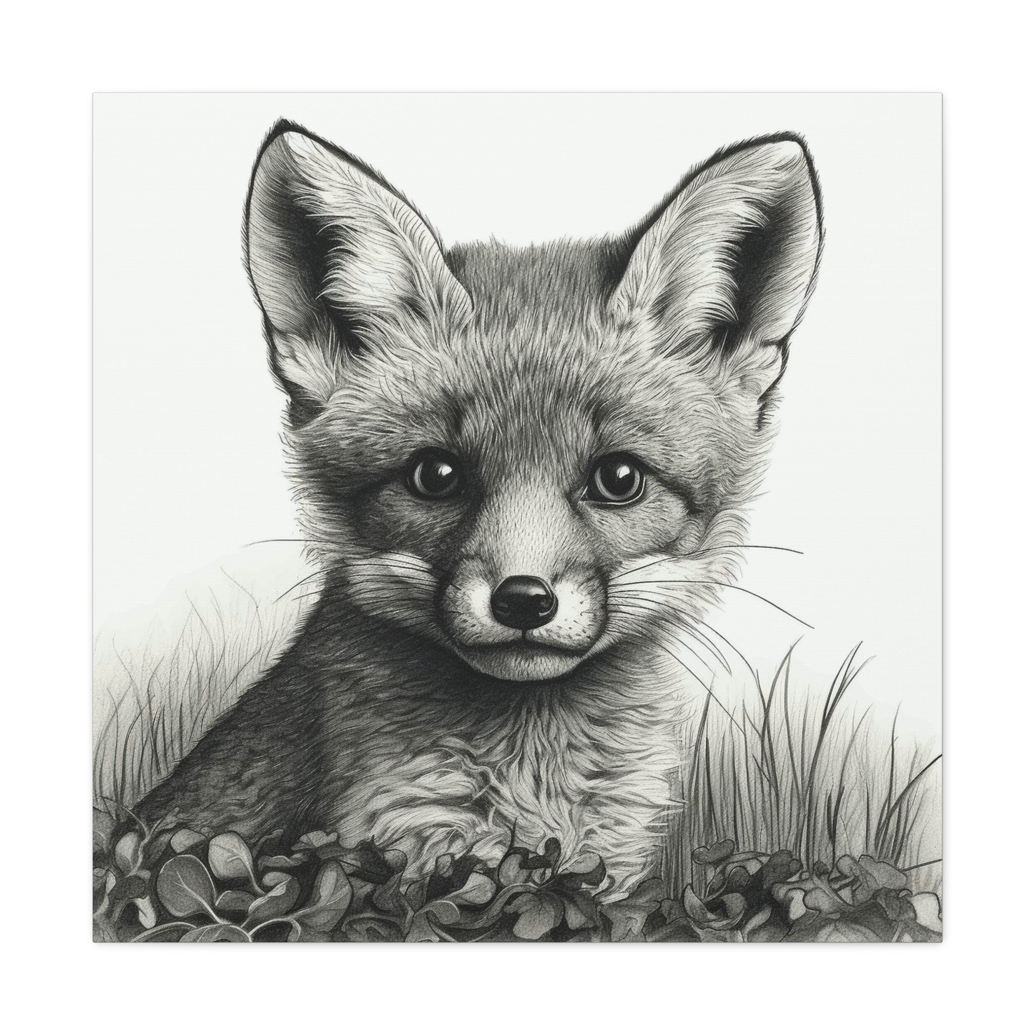 Drawings Of Baby Foxes