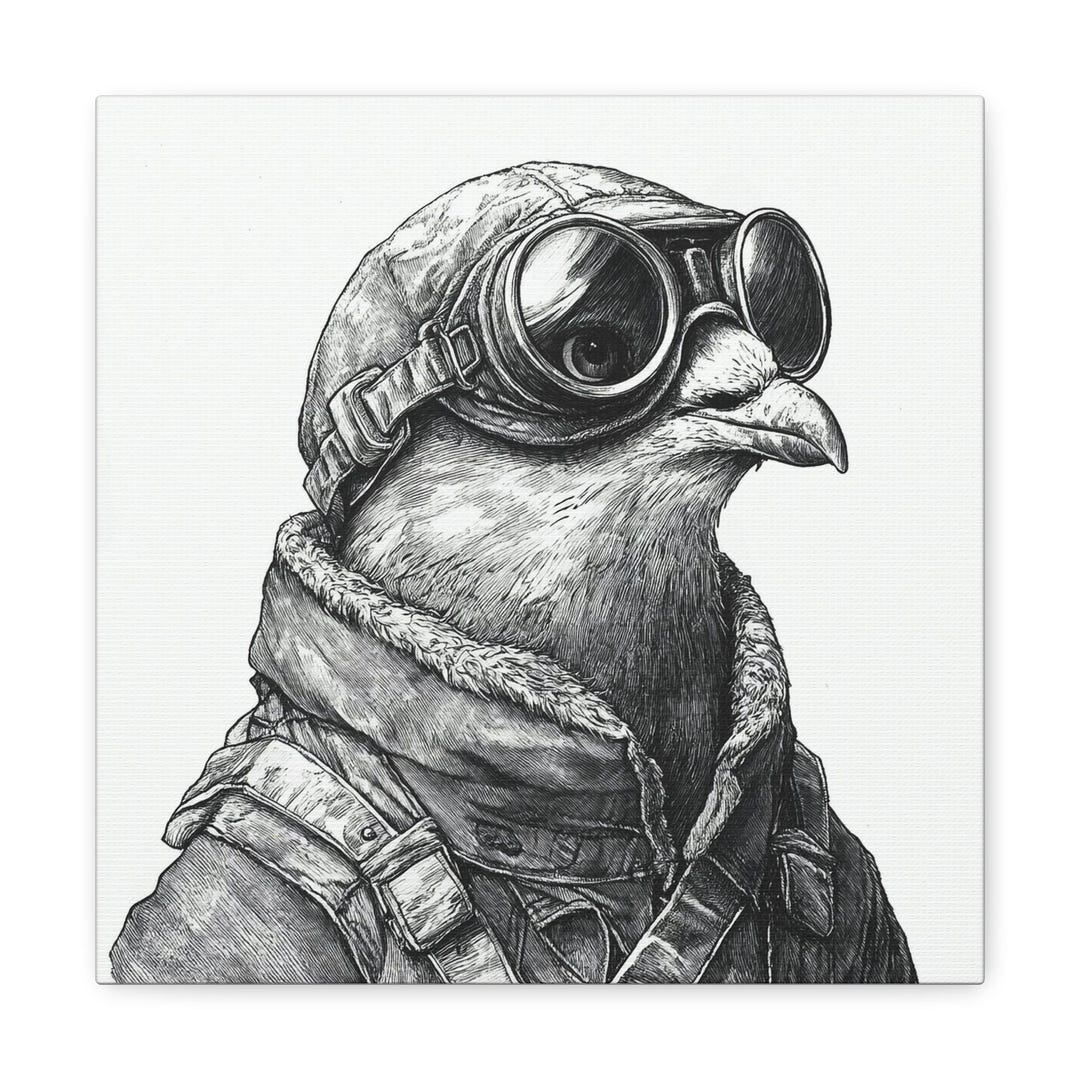 Black & White Bird Wall Art Homing Pigeon Wall Print Air Pilot Bird ...