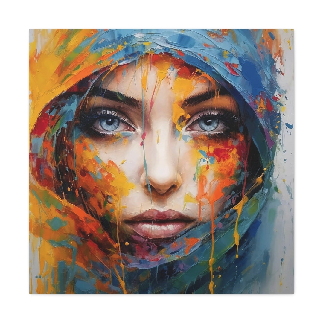 Beautiful Woman Abstract Print Wall Art Beautiful Unique Print Abstract ...