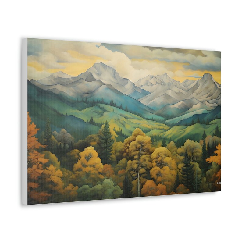 Impression d'art mural paysage de montagne Impression d'art mural ...