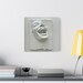 Laughing Face Canvas Art: Modern White Portrait Print - Etsy